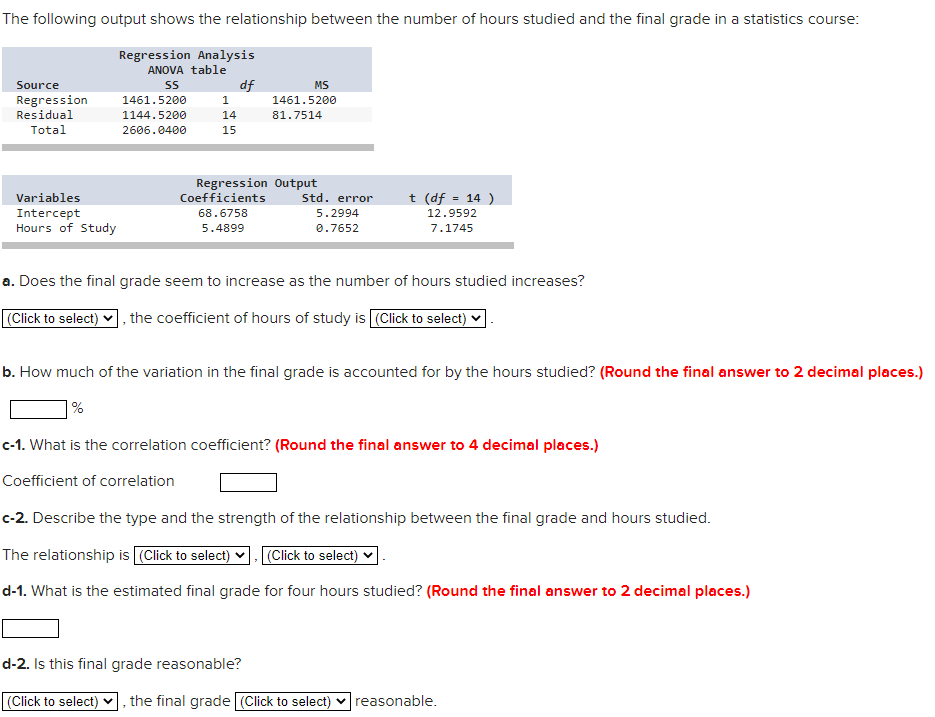 Solved The following output shows the relationship between | Chegg.com