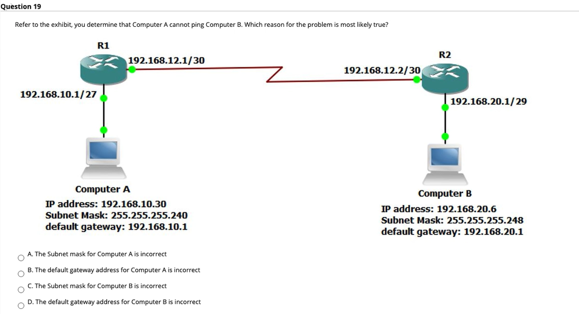 Solved Question 17 Which command will assign the last usable | Chegg.com