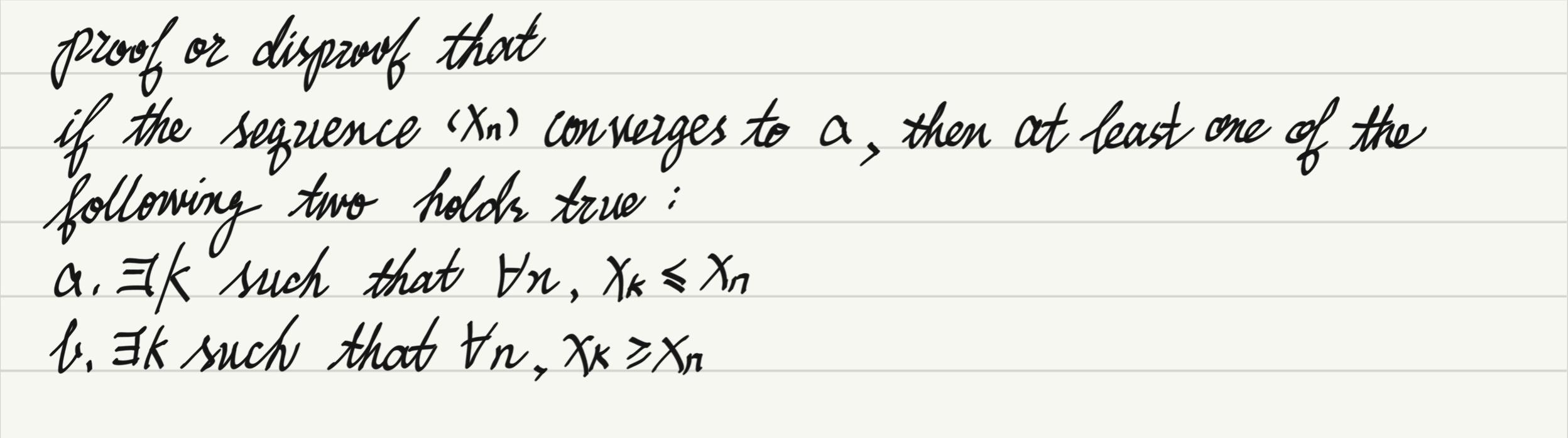 Solved proof or disproof that if the sequence (Xn) converges | Chegg.com
