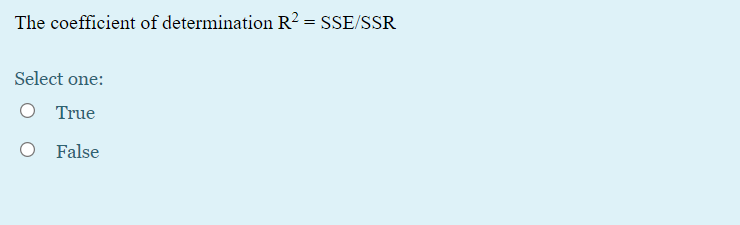 Solved The value of the sum of squares for regression SSR | Chegg.com