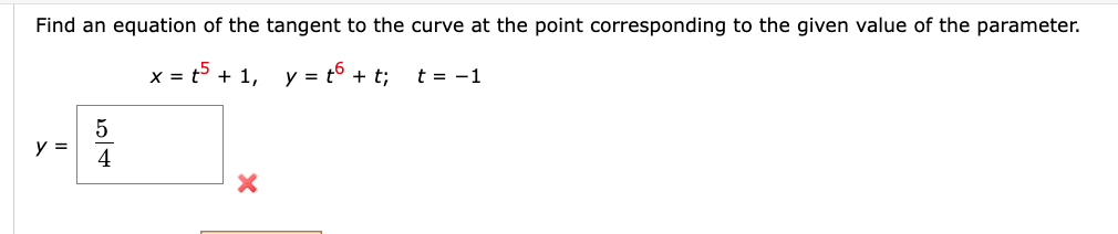 Solved Find an equation of the tangent to the curve at the | Chegg.com