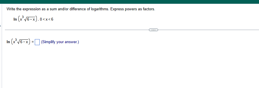 Solved Write the expression as a sum and/or difference of | Chegg.com