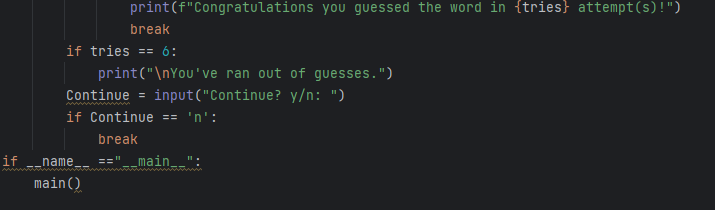 Solved print(f"Congratulations you guessed the word in { | Chegg.com