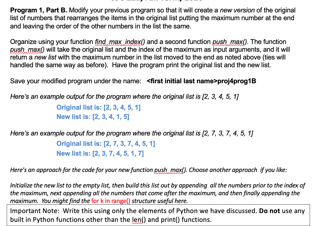 Solved Program 1, Part A. Write a program that locates the | Chegg.com