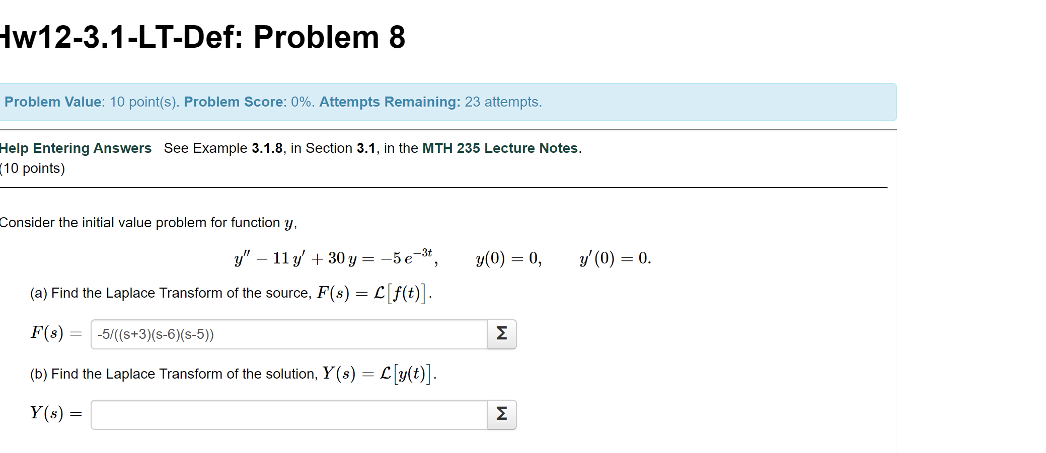 Solved Hw12-3.1-LT-Def: Problem 8 Problem Value: 10 | Chegg.com