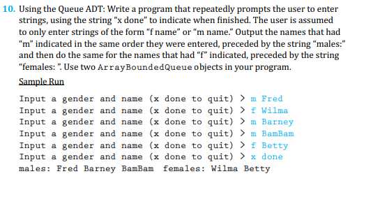 Solved #Here is the ArrayBoundedQueue class package | Chegg.com