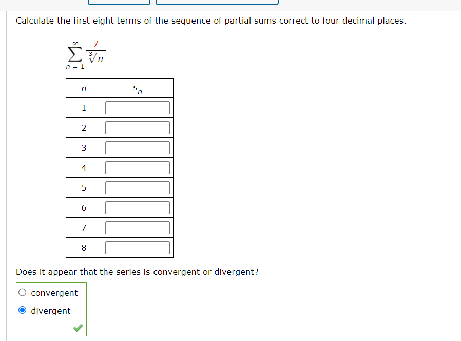 Solved Calculate the first eight terms of the sequence of | Chegg.com