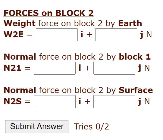 Solved Block 1 (m1 = 12 kg) is resting on top of block 2 (m2 | Chegg.com