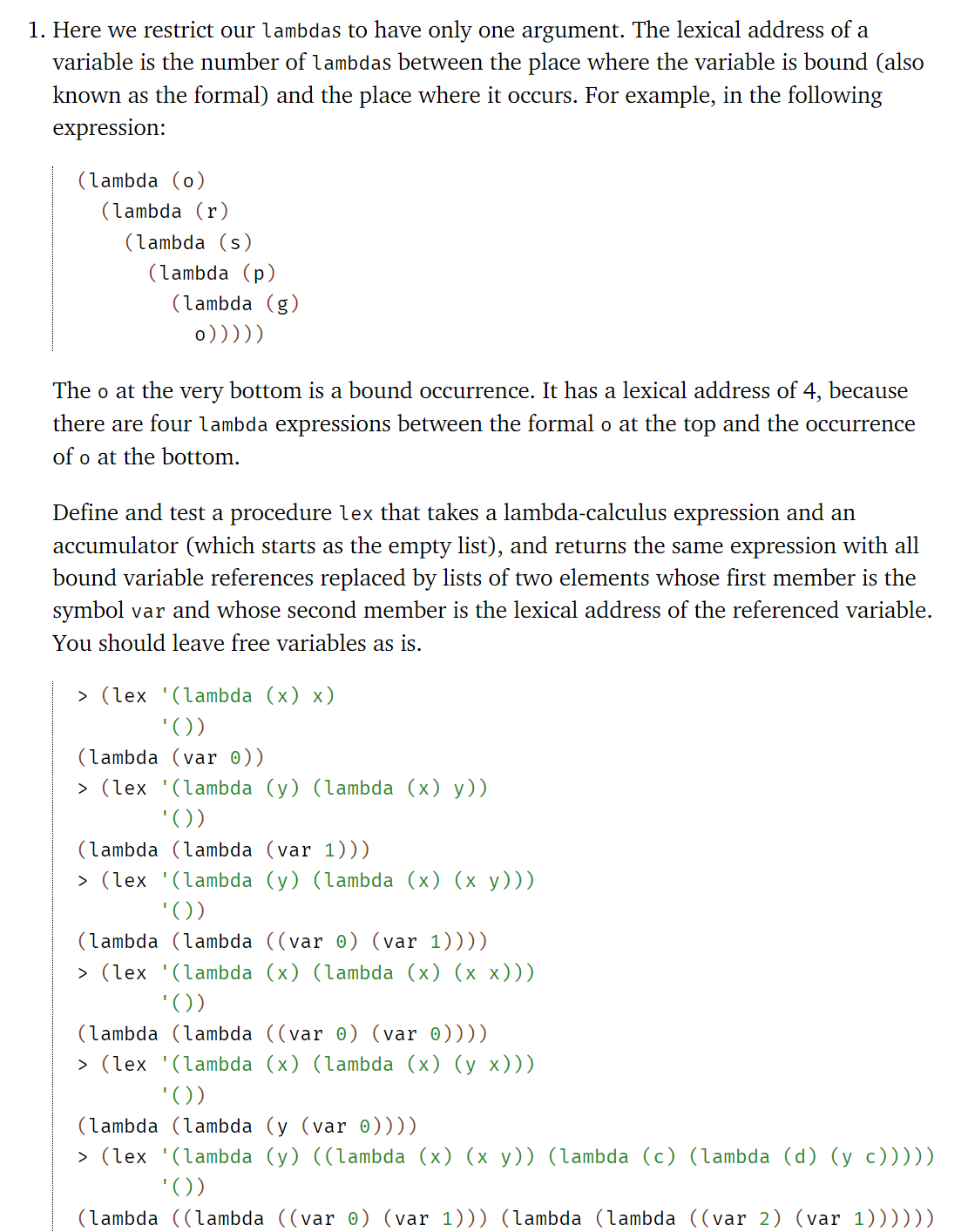 Solved Here we restrict our lambdas to have only one | Chegg.com Solved Here we restrict our lambdas to have only one | Chegg.com