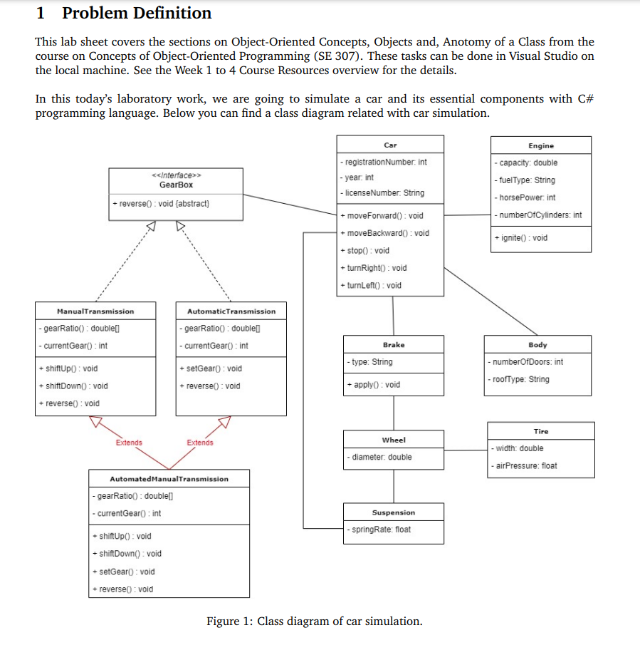 1 Problem Definition This lab sheet covers the | Chegg.com
