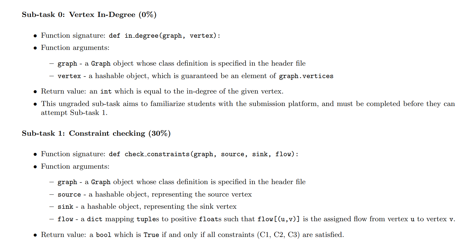 Solved Please help me implement SUBTASK 0 AND SUBTASK 1 | Chegg.com Solved Please help me implement SUBTASK 0 AND SUBTASK 1 | Chegg.com