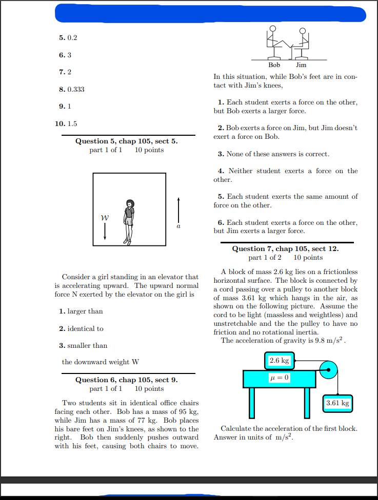Solved 5.0.2 6.3 Bob Jim 7.2 In this situation, while Bob's | Chegg.com