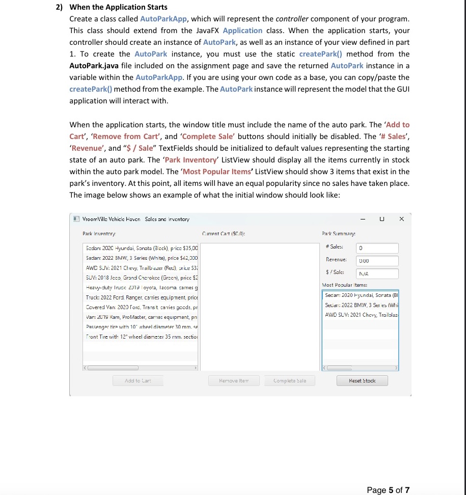 Solved 2) When the Application Starts Create a class called | Chegg.com
