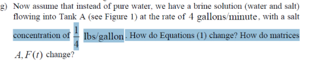 Solved Problem 1 Three large tanks contain brine, as shown | Chegg.com