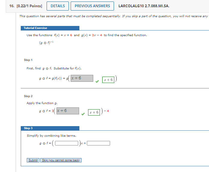 Solved 3. [0.26/1 Points) DETAILS PREVIOUS ANSWERS | Chegg.com
