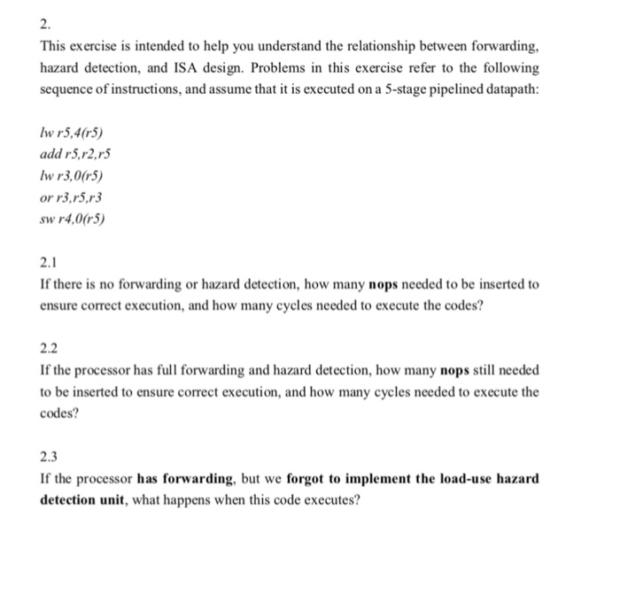 Solved 2 This exercise is intended to help you understand | Chegg.com