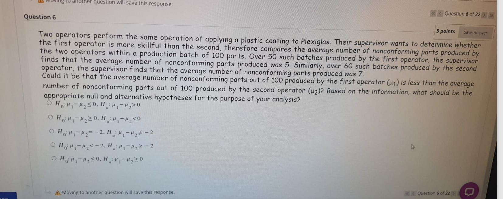 Solved Two operators perform the same operation of applying | Chegg.com