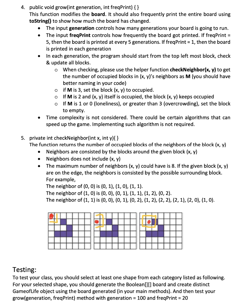Solved The Game of Life is a well-known mathematical game | Chegg.com