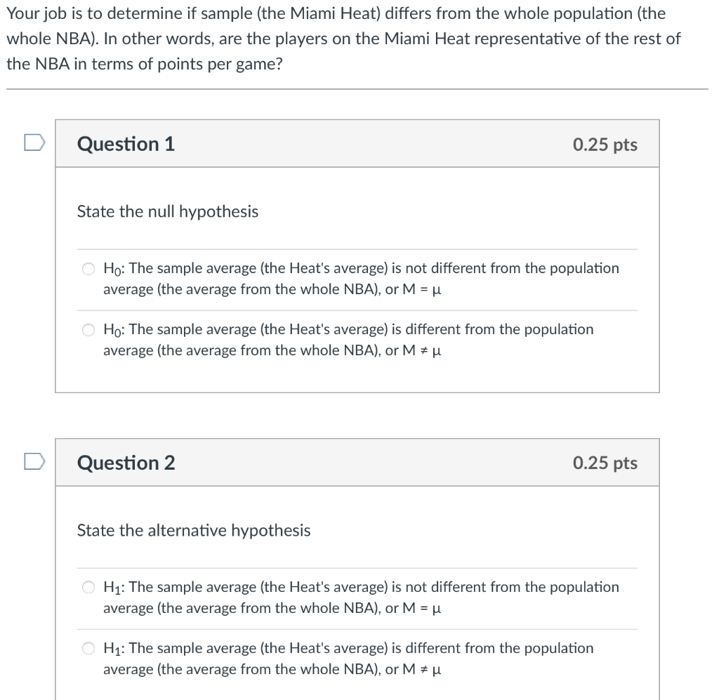 Players( The sample). / Points per | Chegg.com