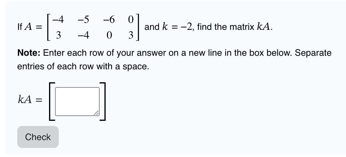 Solved If \\( A=\\left[\\begin{array}{cccc}-4 & -5 & -6 & 0 | Chegg.com