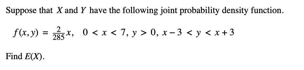 Solved Suppose that X and Y have the following joint | Chegg.com