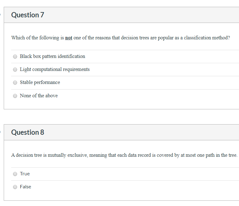 Solved Question 5 Classification methods can be compared and | Chegg.com
