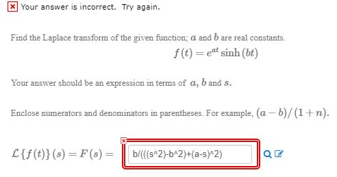 Solved [ Your answer is incorrect. Try again. Find the | Chegg.com