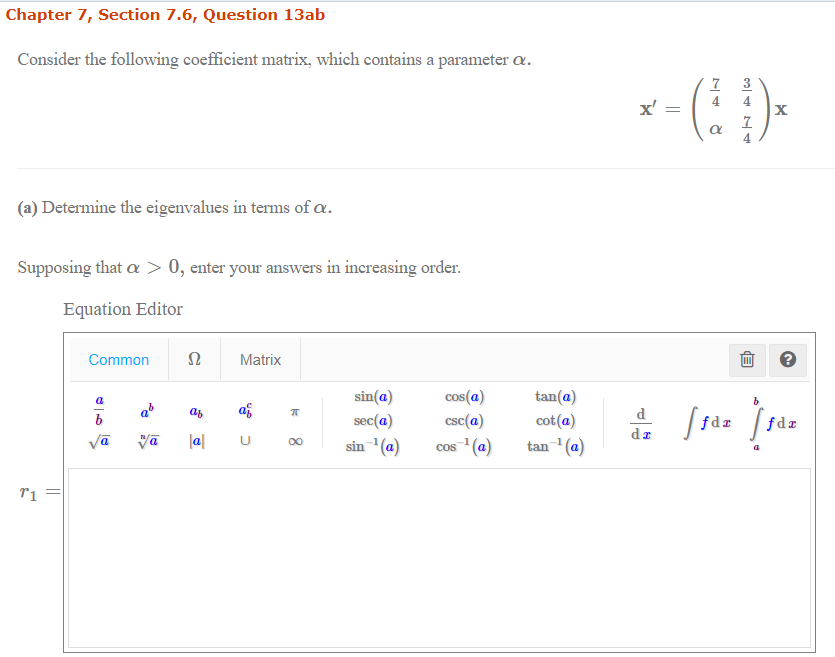 Solved Chapter 7, Section 7.6, Question 13ab Consider the | Chegg.com