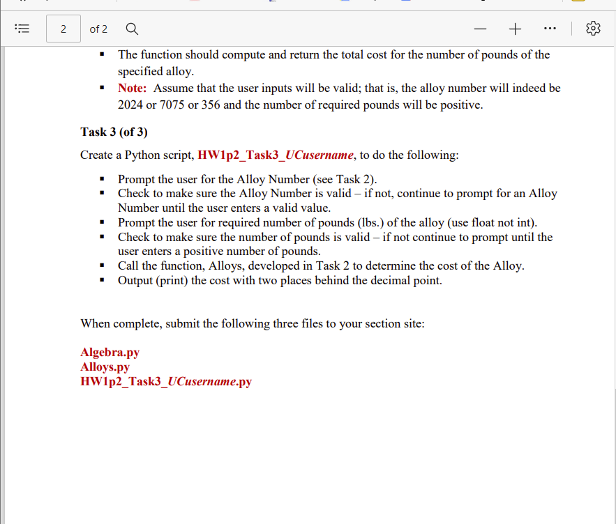Solved - The function should compute and return the total | Chegg.com