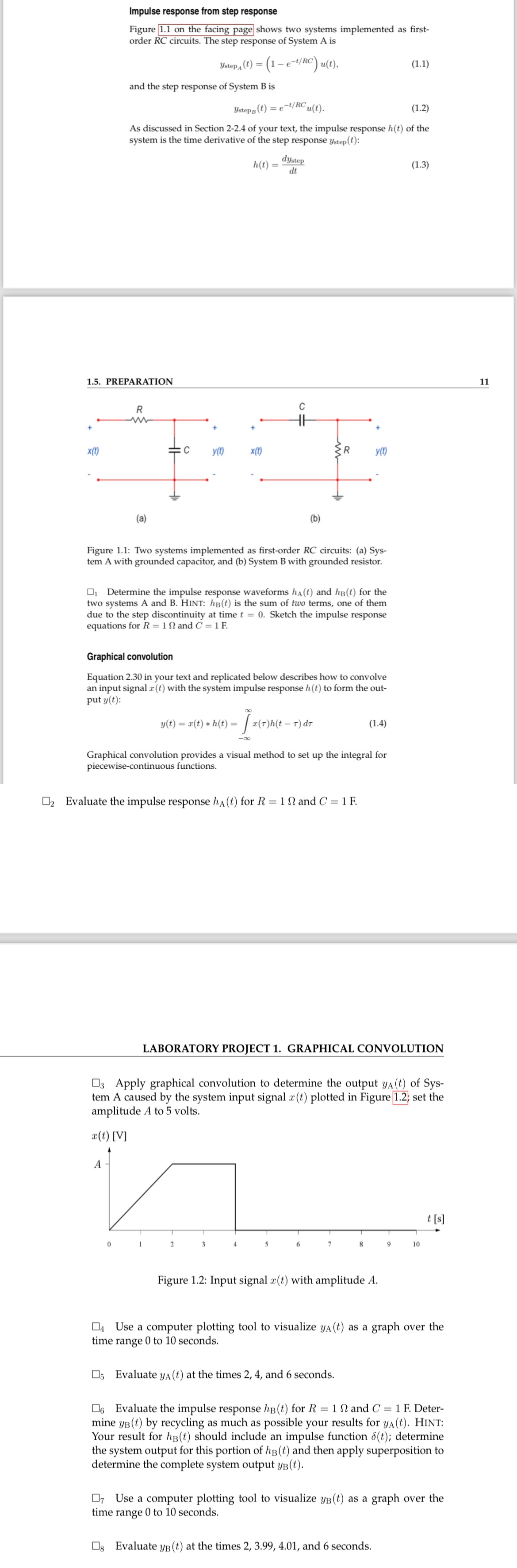 Solved a)Determine the impulse response waveforms hA(t) ﻿and | Chegg.com