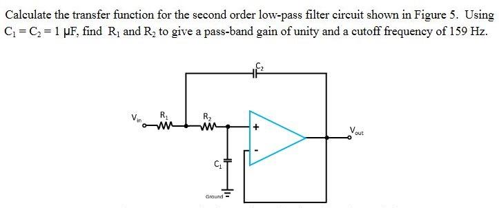 Solved Calculate the transfer function for the second order | Chegg.com