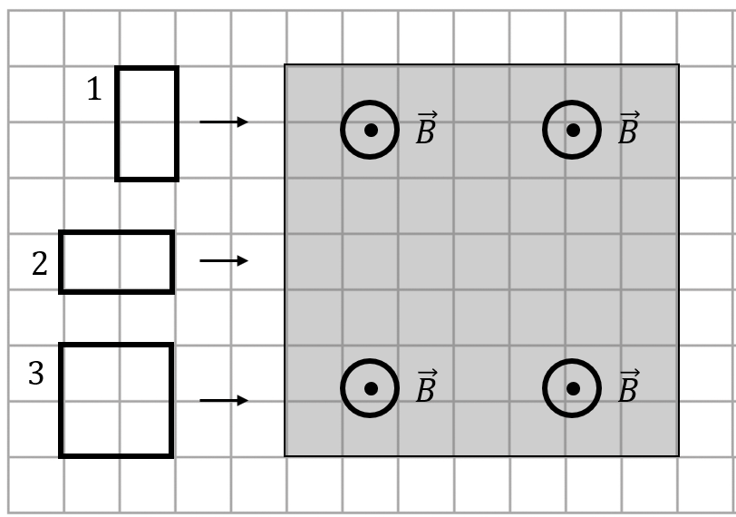 Solved The figure shows three conducting loops heading | Chegg.com