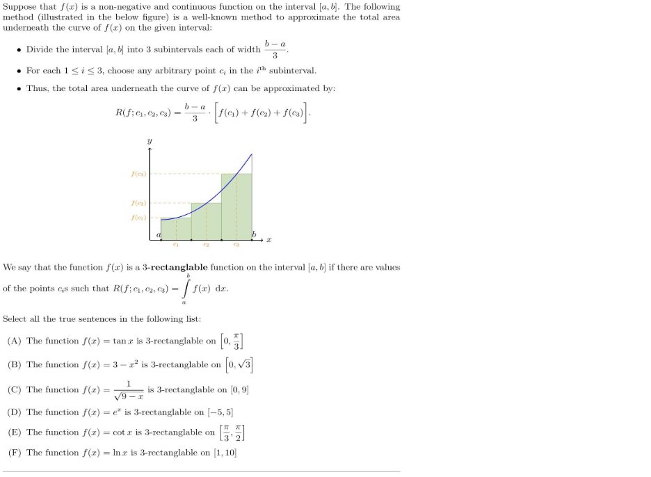 Solved Suppose that f(x) is a non-negative and continuous | Chegg.com