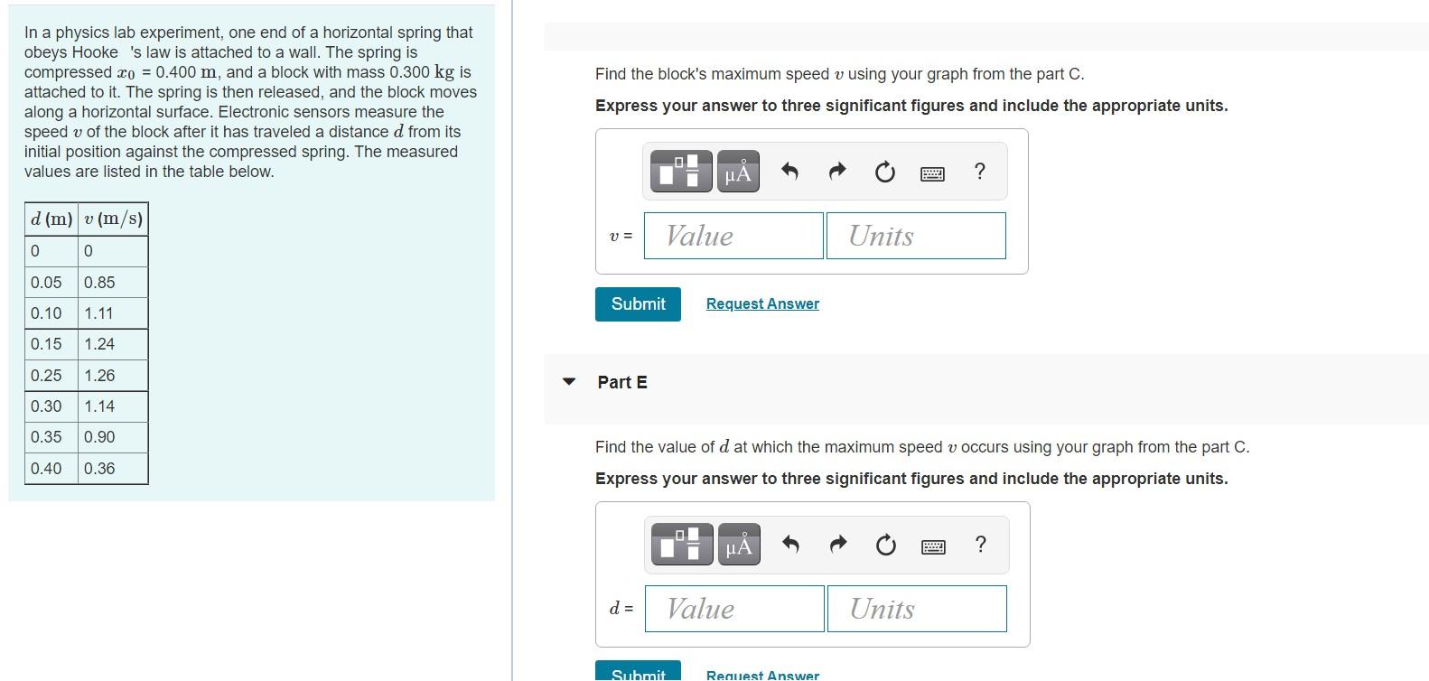 Solved In a physics lab experiment, one end of a horizontal | Chegg.com