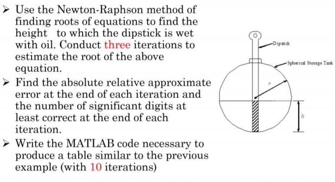 Solved Write Matlab code for the following problem using | Chegg.com