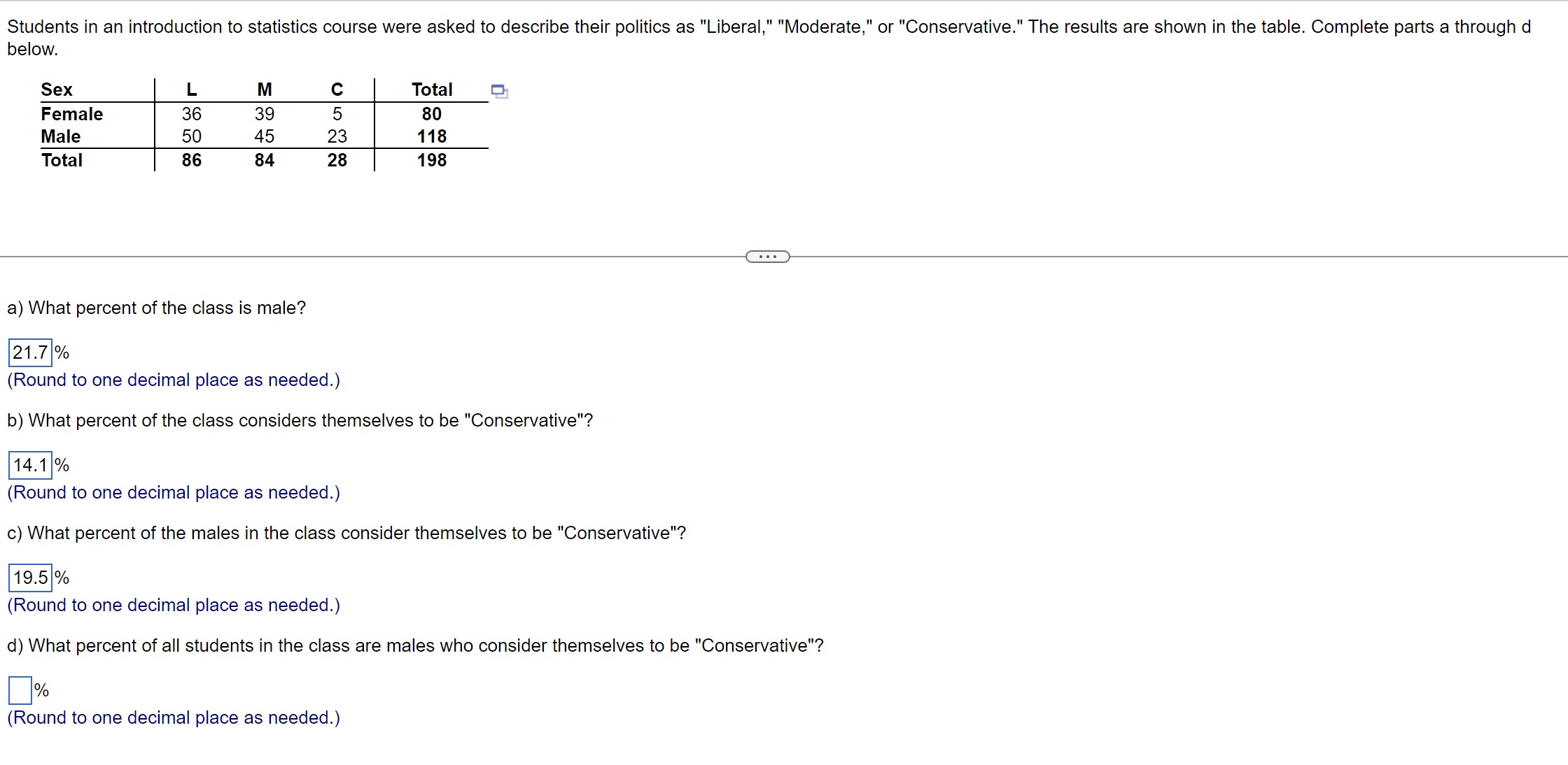 Solved Students in an introduction to statistics course were | Chegg.com