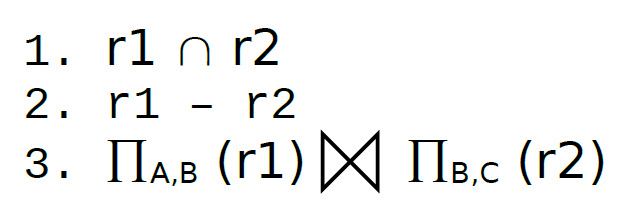 Solved Given R = (A,B,C), ﻿let r1 ﻿and r2 ﻿be relations | Chegg.com