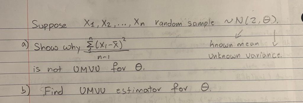 Solved Suppose X1, X2,..., Xn random sample NN12,0). a) Show | Chegg.com