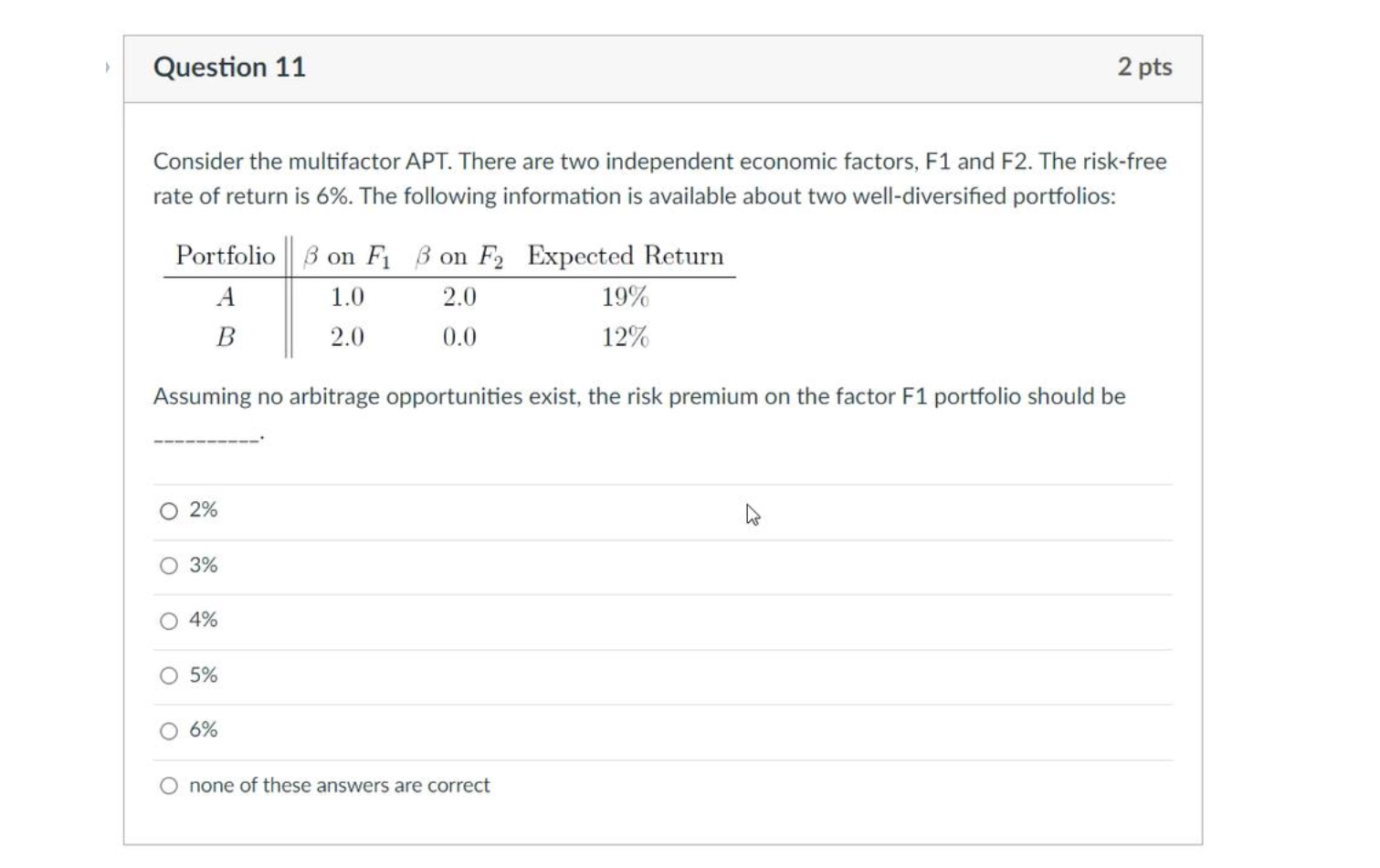 Solved Consider the multifactor APT. There are two | Chegg.com
