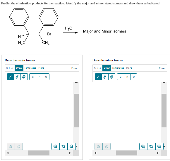 Solved Predict the elimination products for the reaction. | Chegg.com