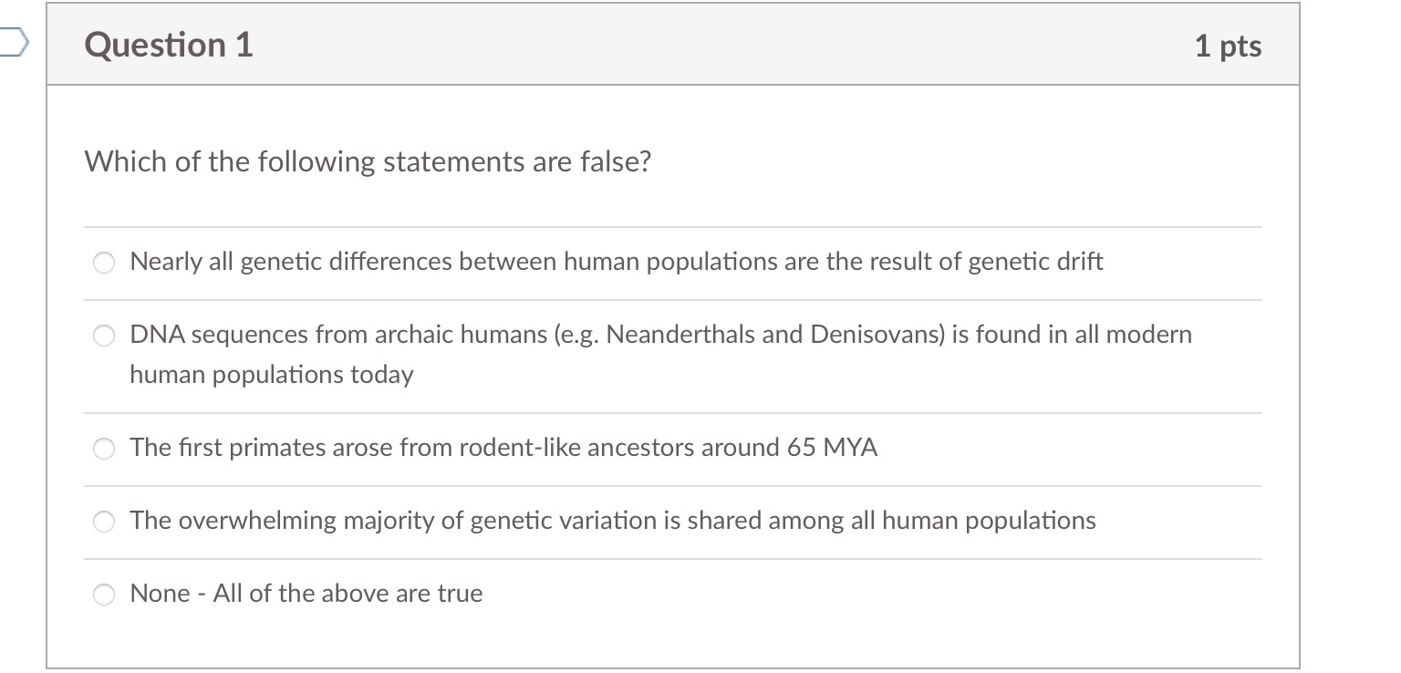 Solved Question 1Which of the following statements are | Chegg.com