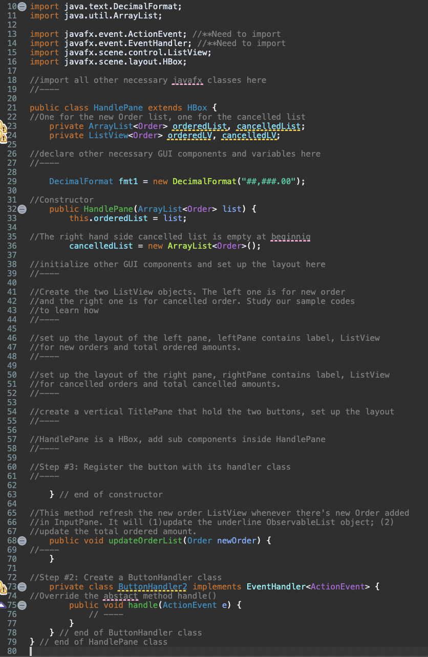 Java FX help write InputPane.java and | Chegg.com