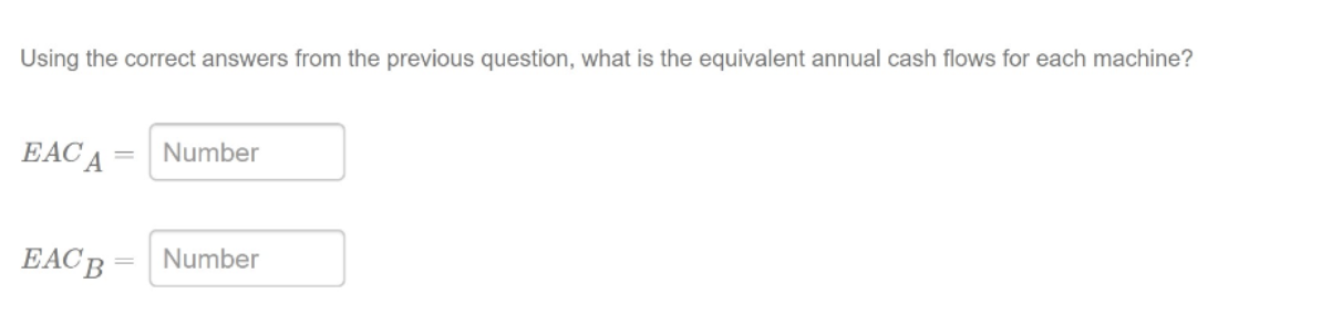 Solved Consider the following two machines a company can | Chegg.com