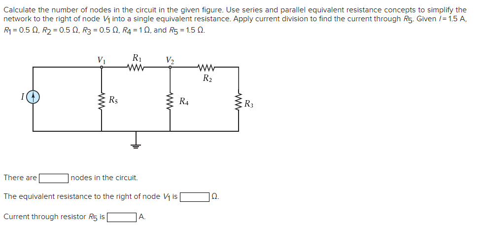 Solved Calculate the number of nodes in the circuit in the | Chegg.com
