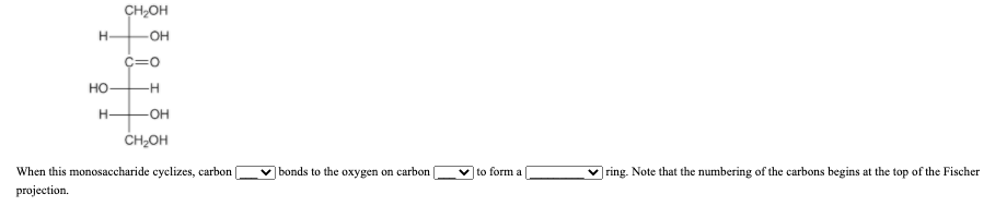 Solved CH OH -OH H- C=0 HO -H H -OH CH2OH bonds to the | Chegg.com
