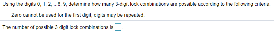 Solved Using the digits 0, 1, 2, 8, 9, determine how many | Chegg.com