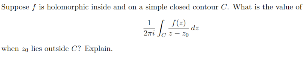 Solved Suppose f is holomorphic inside and on a simple | Chegg.com