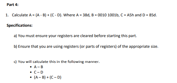 Solved Using the template provided write an assembly program | Chegg.com