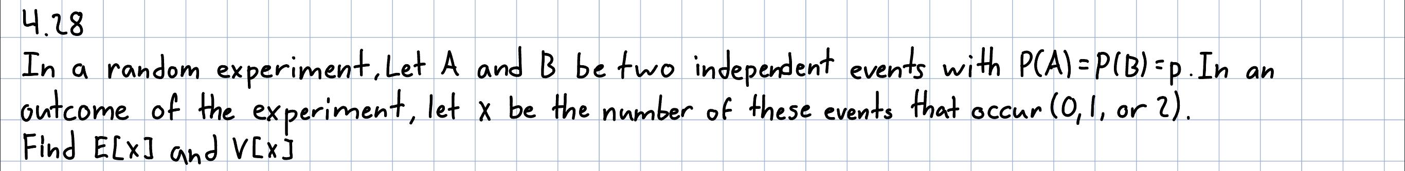 Solved In a random experiment, Let A and B be two | Chegg.com