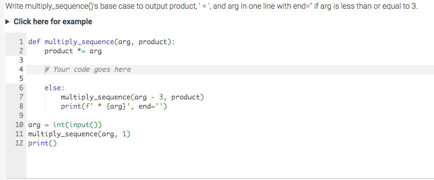 Solved Write multiply_sequence()'s base case to output | Chegg.com
